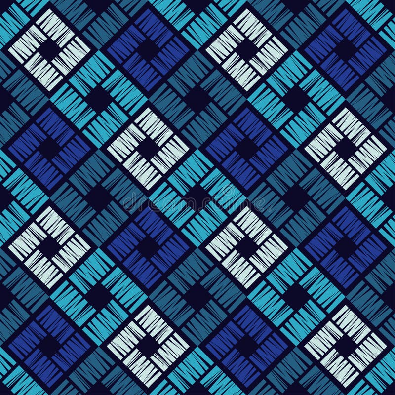 Seamless Geometric Pattern. a Pattern of Textured Rectangles. Scribble ...