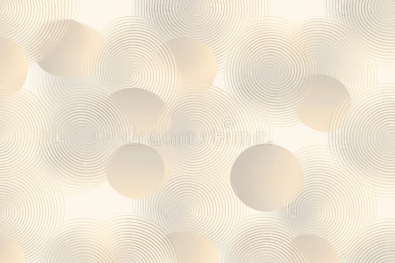 Seamless Geometric Pattern with Thin-lined Circles and Neutral ...