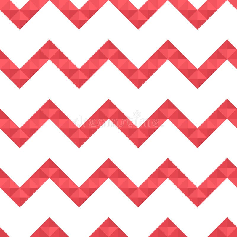 Seamless Geometric Pattern of Triangles Chevron Stock Illustration ...