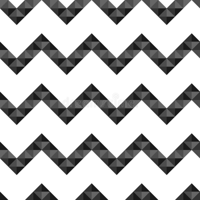 Seamless Geometric Pattern of Triangles Chevron Stock Vector ...