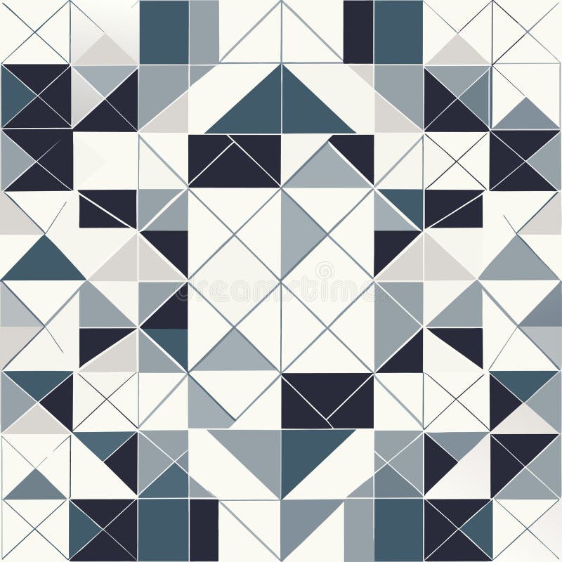 Seamless Geometric Pattern with Triangles. Repeating Abstract Background with Triangles Stock ...
