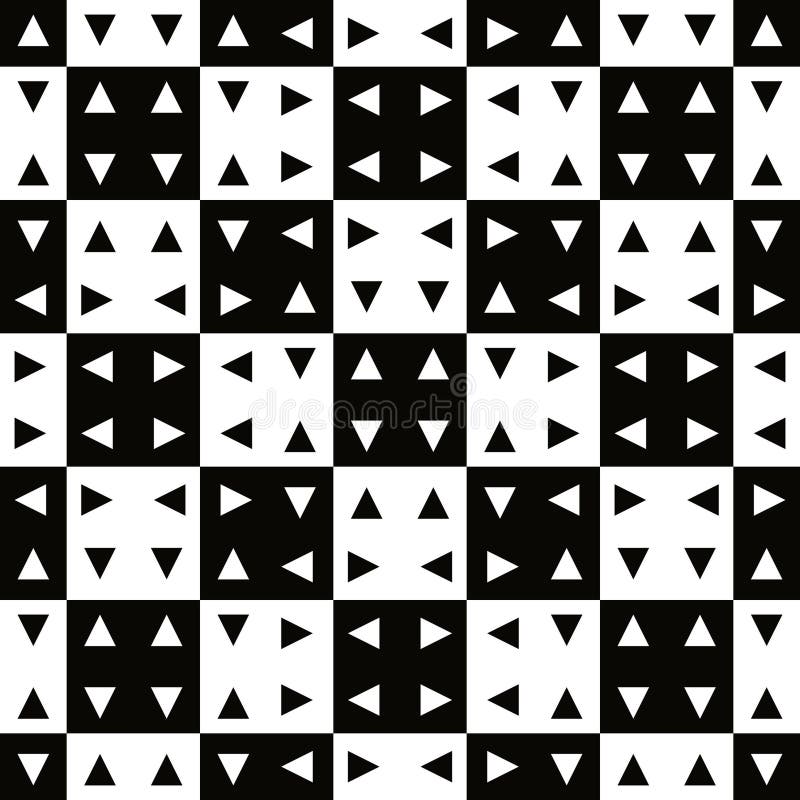 Simple Geometric Pattern Design with Triangles and Squares Stock ...
