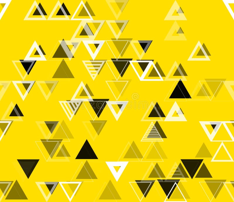 Seamless Geometric Pattern with Triangles. Stock Vector - Illustration ...