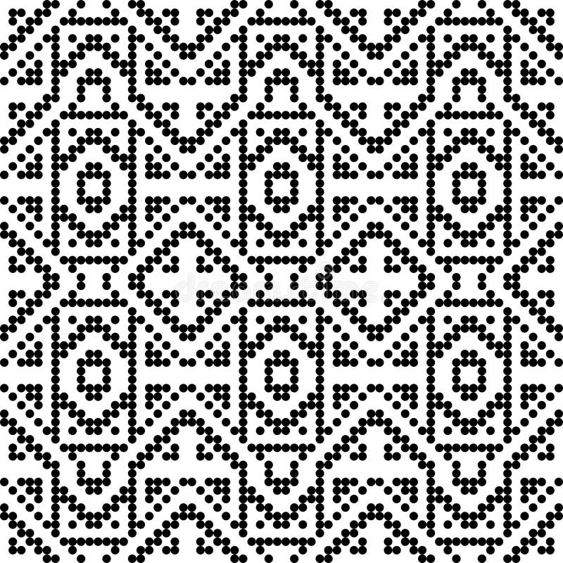 Vector Black and White Background. Regular Texture Stock Vector ...