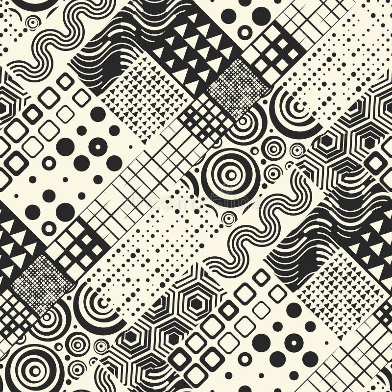 Random Patchwork Line Pattern Stock Illustrations – 599 Random ...