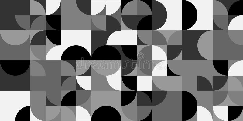 Seamless Geometric Pattern Vector. Black and White Texture Stock Vector ...