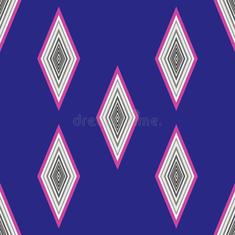 Seamless Geometric Pattern Vertical Lozenges Stock Illustrations – 23 ...