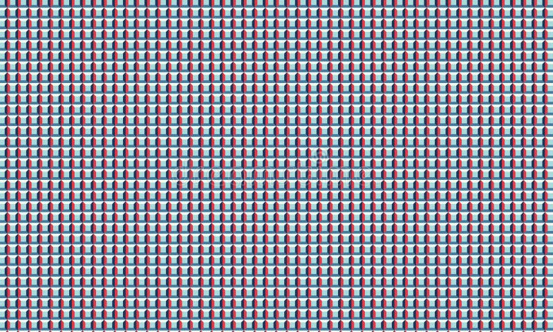 Vibrant 3D Illusion Squares Seamless Pattern Design Stock Illustration ...