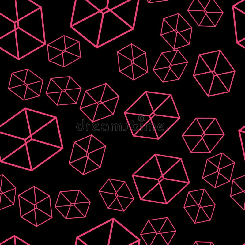 Seamless Geometric Pattern on the Wallpaper Stock Vector - Illustration ...