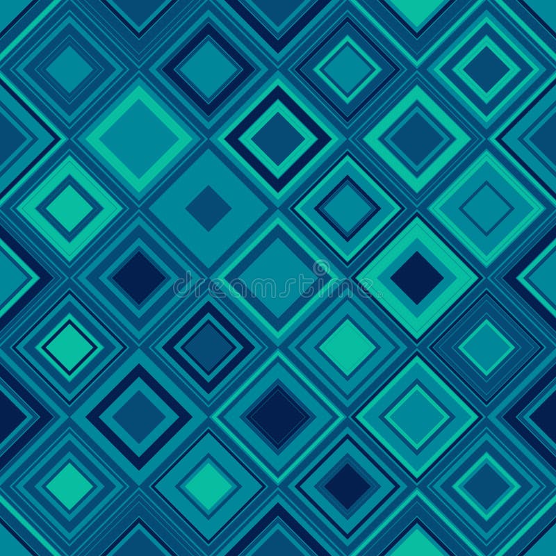 Seamless Geometric Pattern. Wallpaper with a Pattern of Squares Aqua ...