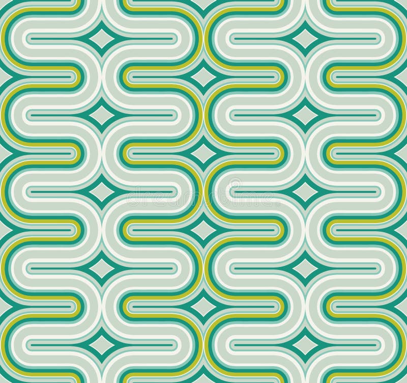 Seamless Geometric Pattern Wallpaper Stock Vector - Illustration of ...