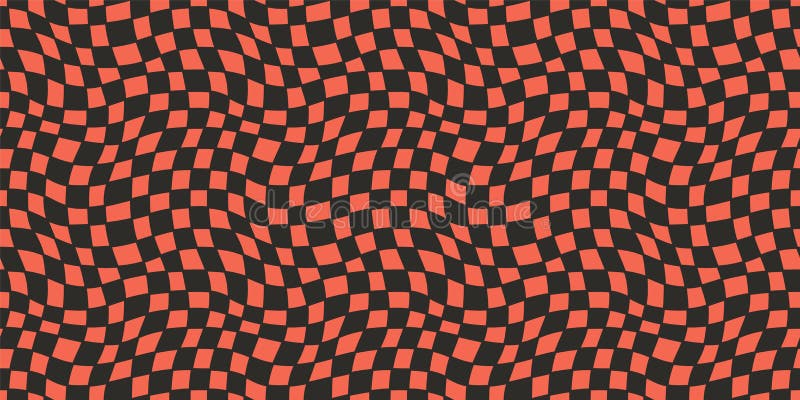 Seamless Geometric Pattern with Woven and Distorted Checkers Stock ...
