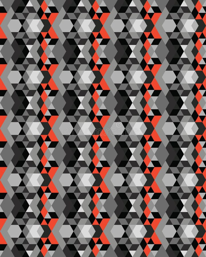 Seamless Geometric Patterns Stock Illustration - Illustration of ...