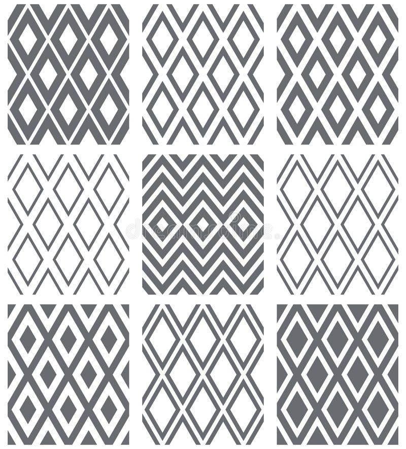 Seamless Geometric Patterns Set Stock Vector - Illustration of design ... Seamless Geometric Patterns Set Stock Vector - Illustration of design ...