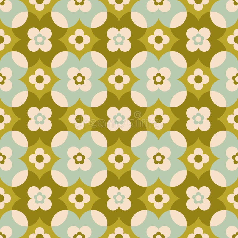 Seamless Geometric Retro Pattern Stock Vector - Illustration of fabric ...