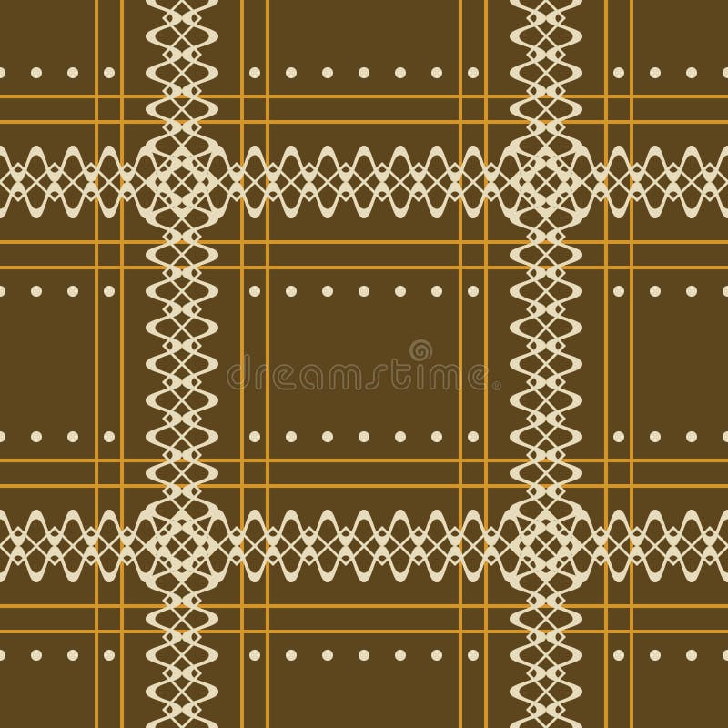 Checkered Seamless Rustic Pattern in Brown and Orange Colors Stock ...