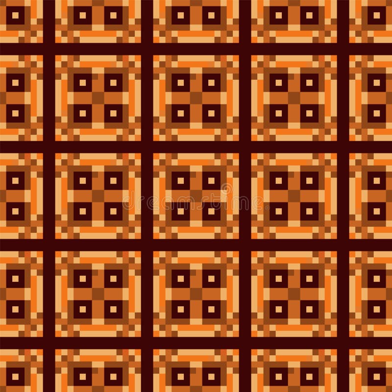 Seamless Geometric Squares, Pixel Texture Stock Vector - Illustration ...