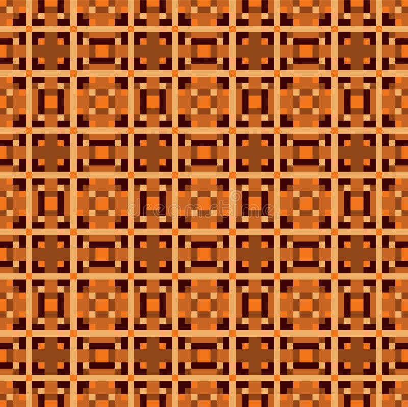 Seamless Geometric Squares, Pixel Texture Stock Vector - Illustration ...
