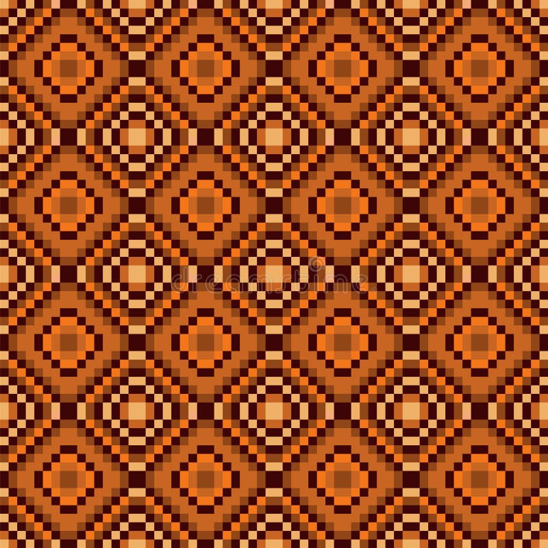 Pixel Art Seamless Background Desert Landscape Stock Vector ...