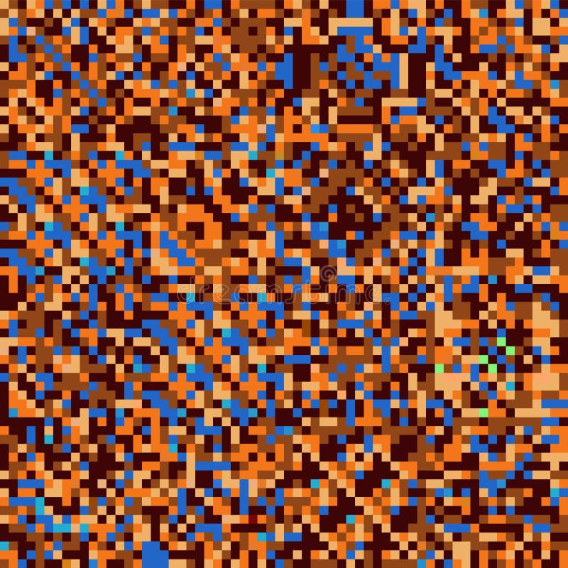 Seamless Geometric Squares, Pixel Texture Stock Vector - Illustration ...