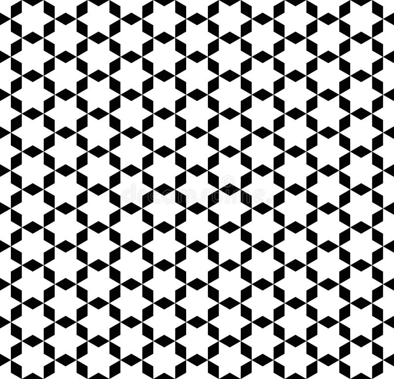 Seamless Geometric Star Pattern Texture Background Stock Vector ...