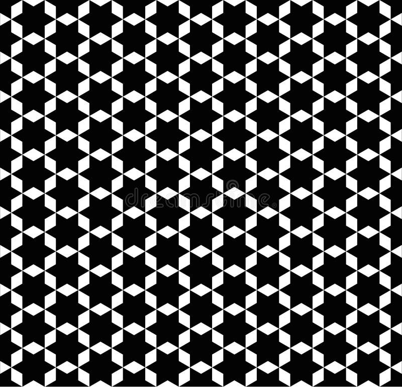 Seamless Geometric Star Pattern Texture Background Stock Vector ...