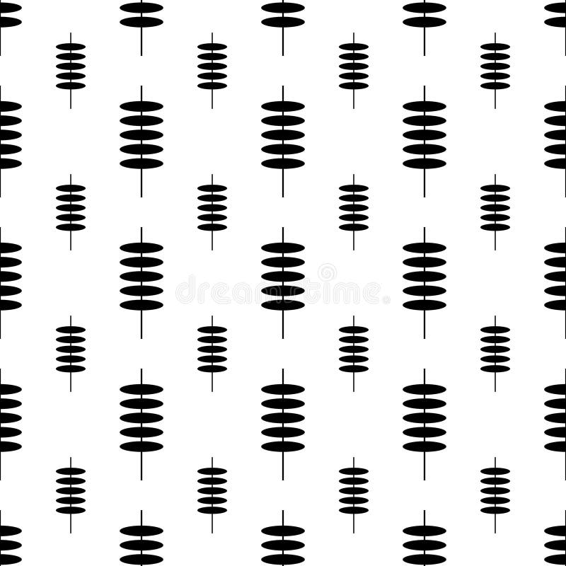 Seamless Geometric Stripe and Oval Shape Pattern Repeated Design on ...