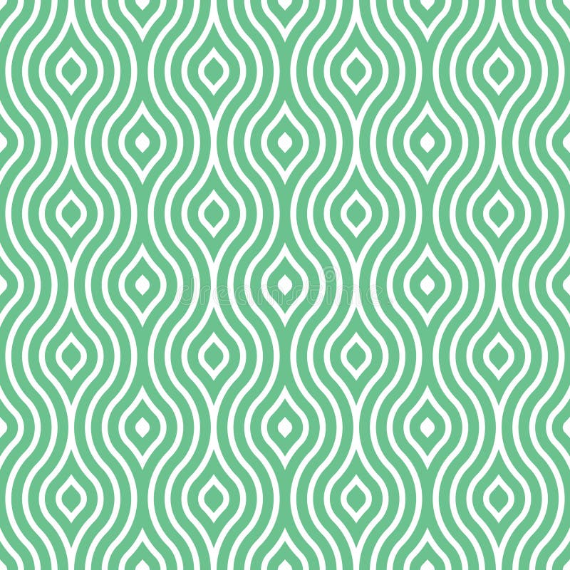 Seamless Geometric Striped Pattern. Monochrome Linear Waves. Retro ...