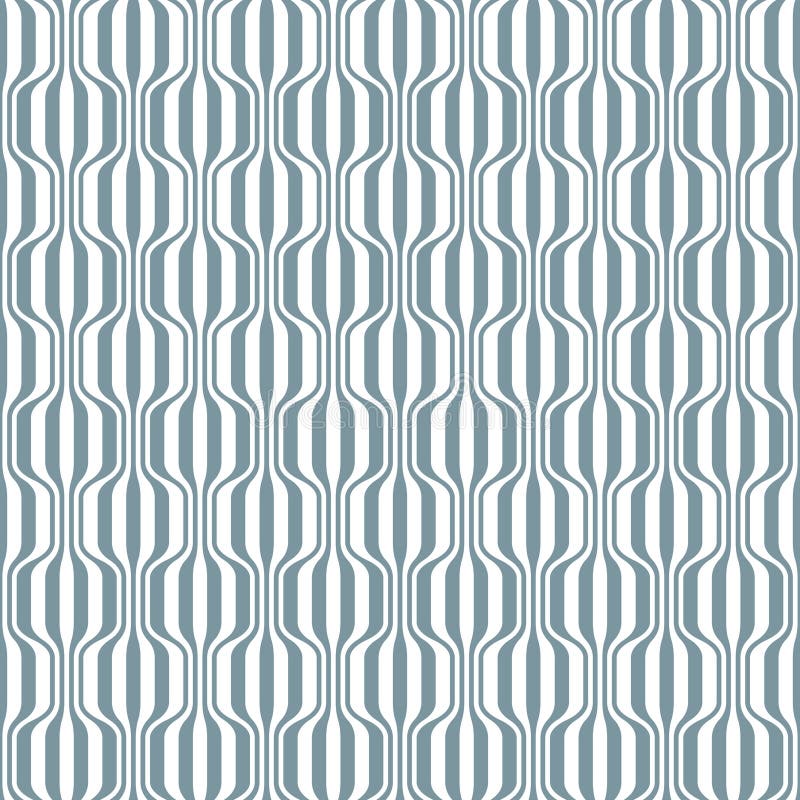 Seamless Geometric Striped Pattern. Monochrome Linear Waves. Zigzag White Lines on a Grey ...