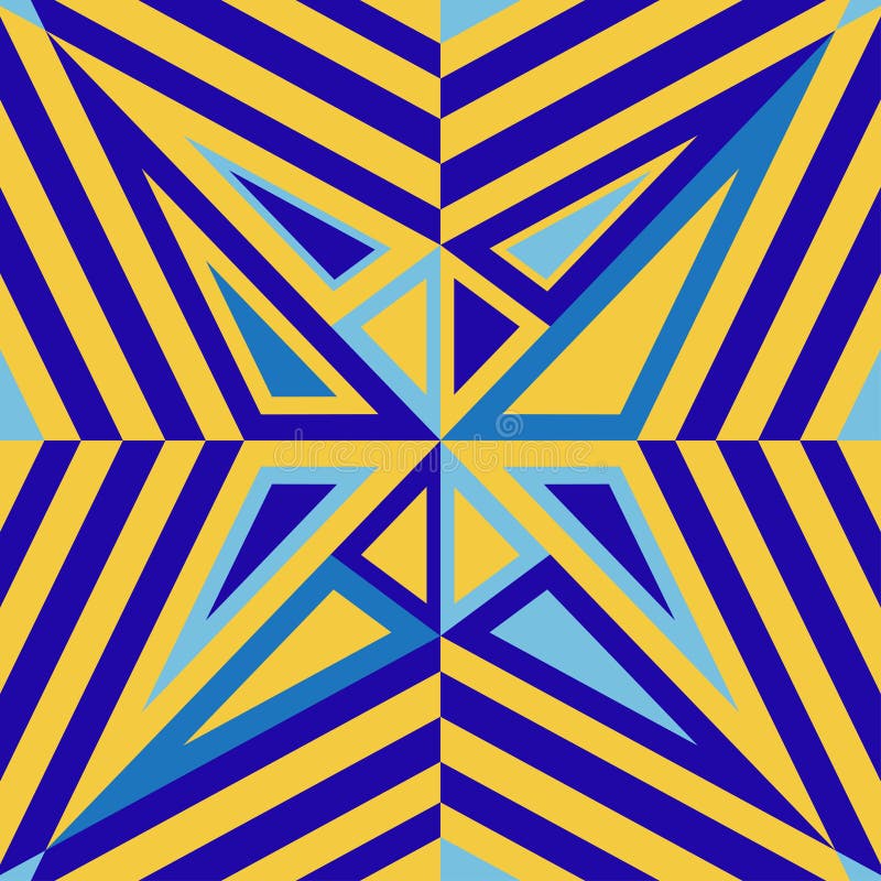 Seamless Geometric Texture Contrast Stock Vector - Illustration of blue ...