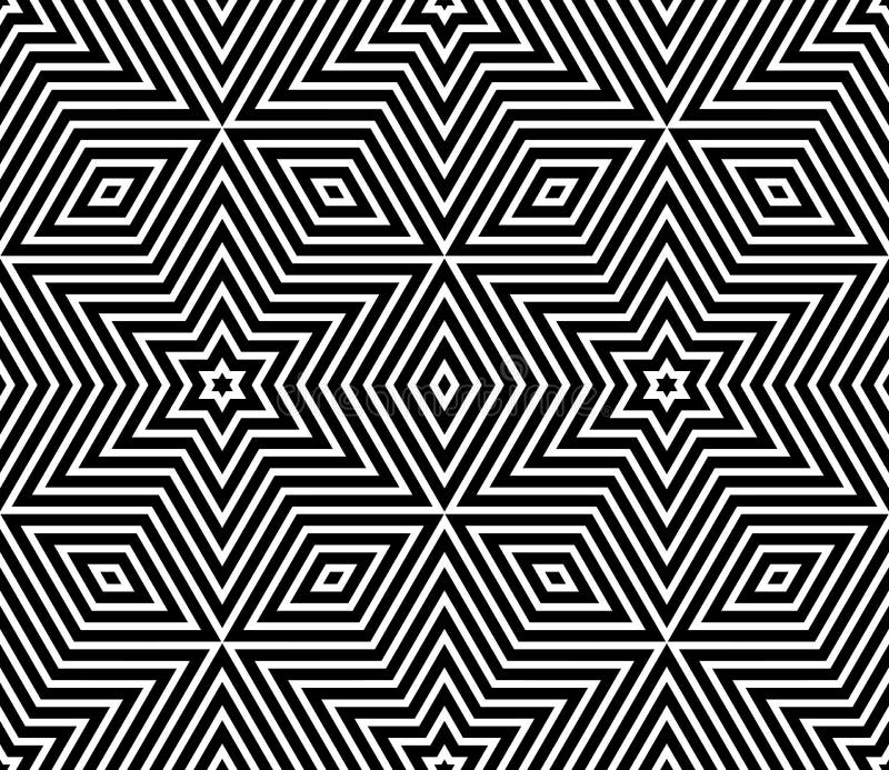 Seamless Geometric Texture. Stars Pattern Stock Vector - Illustration ...