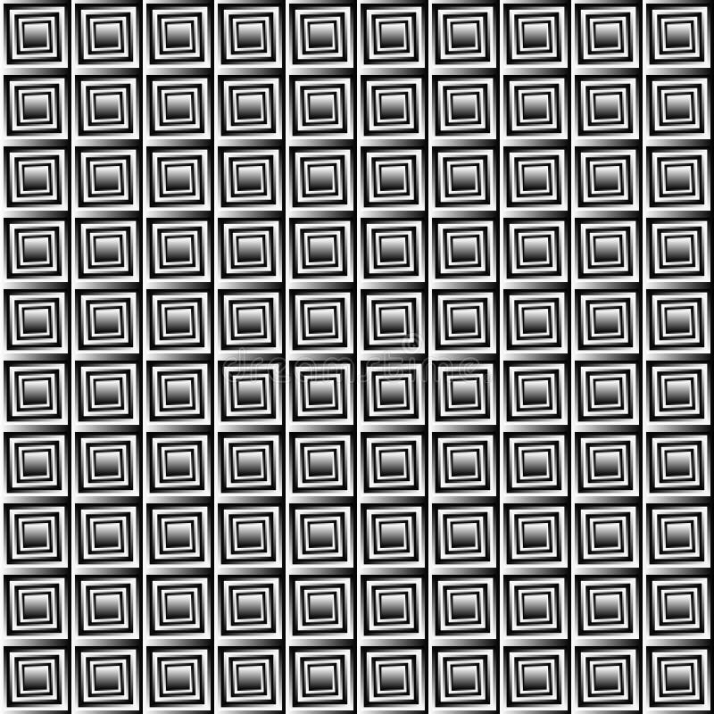 Seamless Geometric Texture. Vector Art. Square Spiral Stock Vector ...