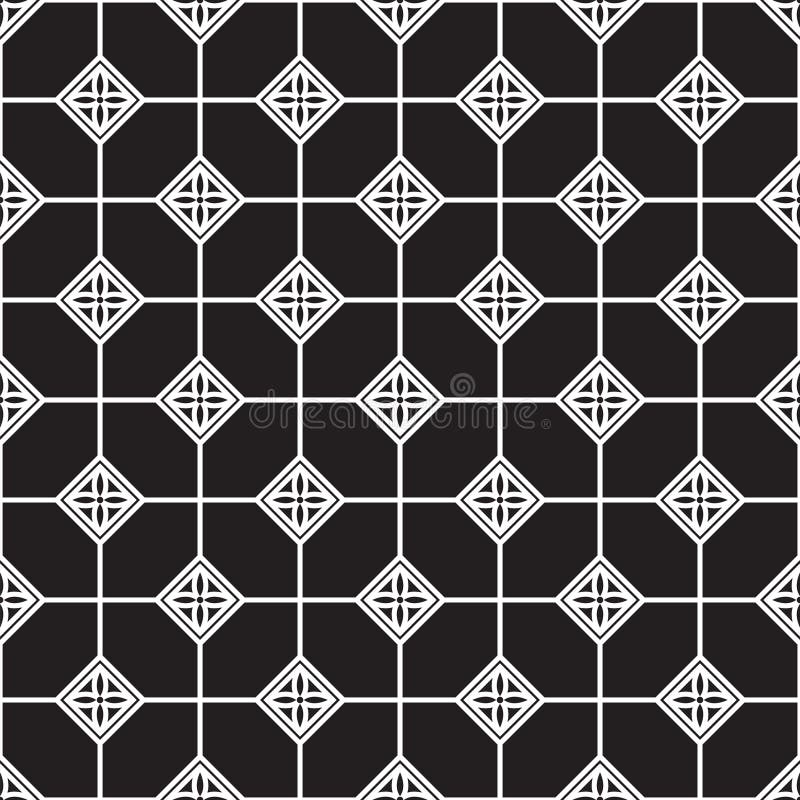 Seamless Geometric Tile Pattern Stock Vector - Illustration of ornate ...