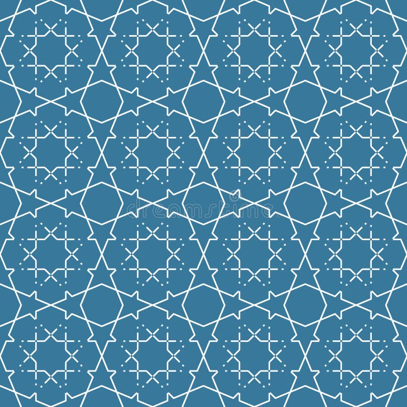 Seamless Geometric Tiling Pattern Stock Illustration - Illustration of ...