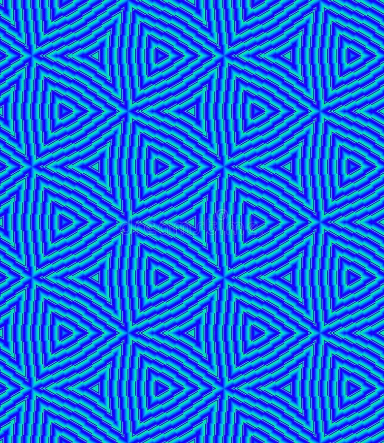 Seamless Geometric Triangle Pattern of Blue and Cyan Colors Stock ...