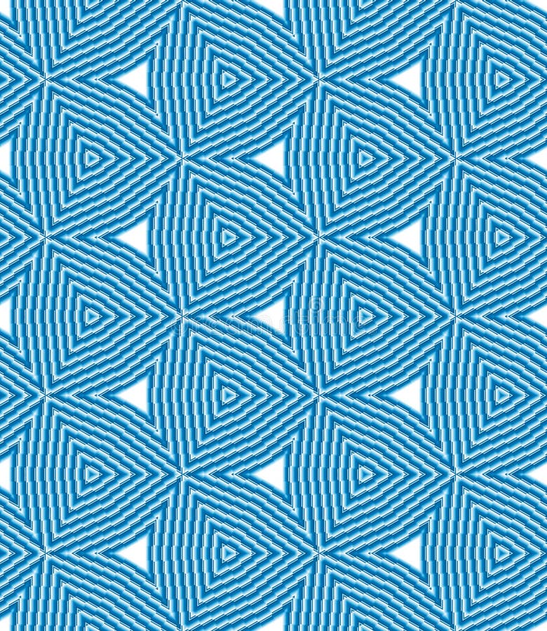 Seamless Geometric Triangle Pattern of Blue and White Colors Stock ...