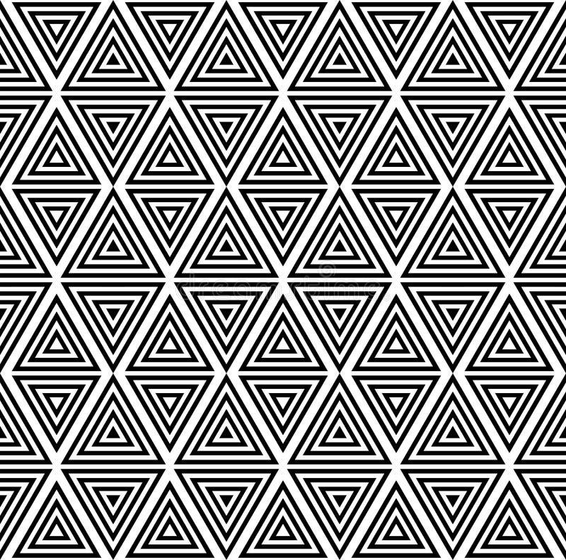 Triangles Pattern. Seamless Geometric Lines Texture Stock Vector ...