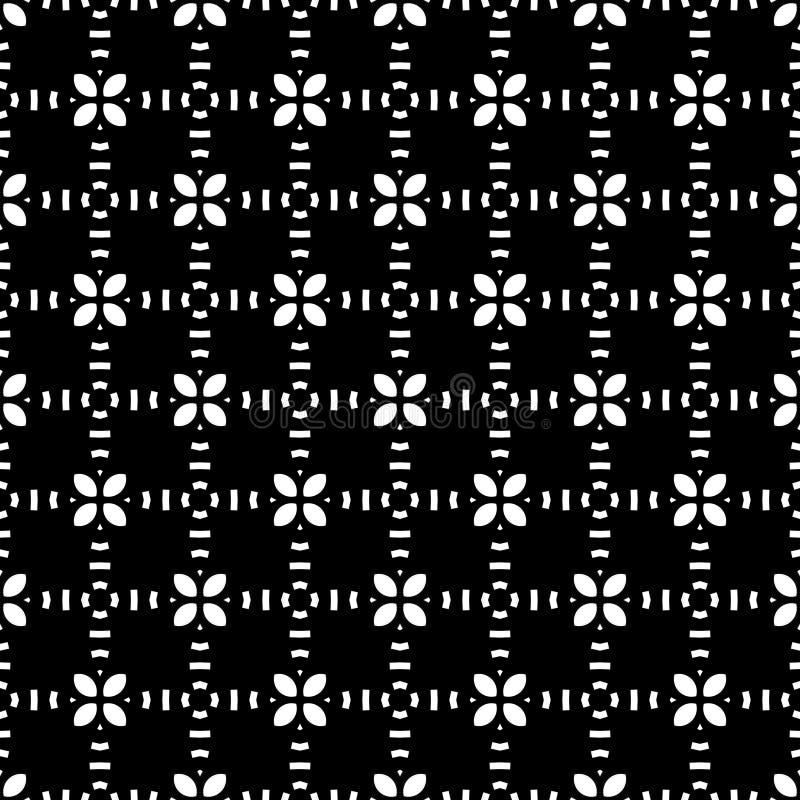 Seamless Geometric Vector Background, Simple Black and White Str Stock ...