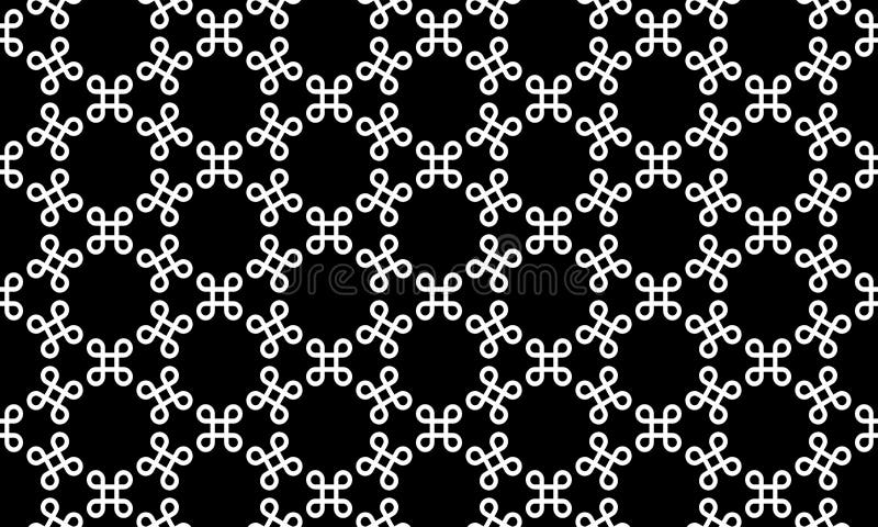Seamless Geometric Vector Background, Simple Black and White Stripes ...