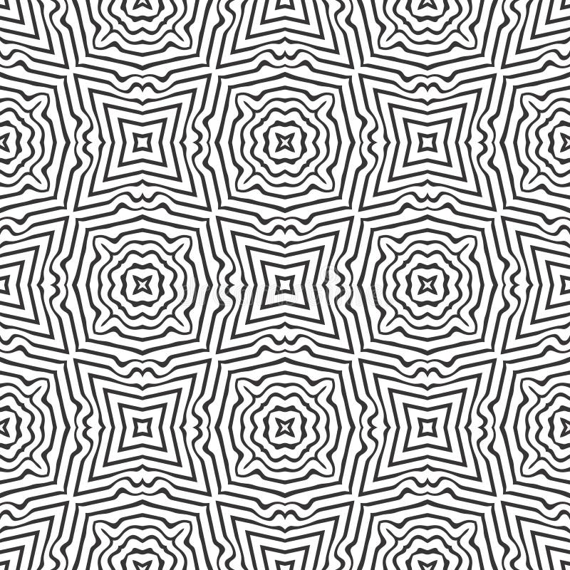 Seamless Geometric Vector Background, Simple Black and White Stripes ...