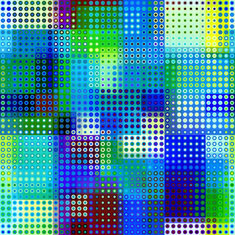 Seamless Geometric Vector Pattern. Dots Overlay Style. Abstract ...