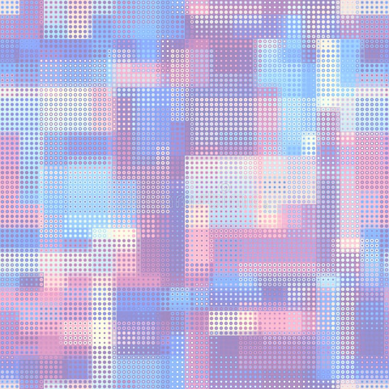 Seamless Geometric Vector Pattern. Dots Overlay Style. Abstract ...