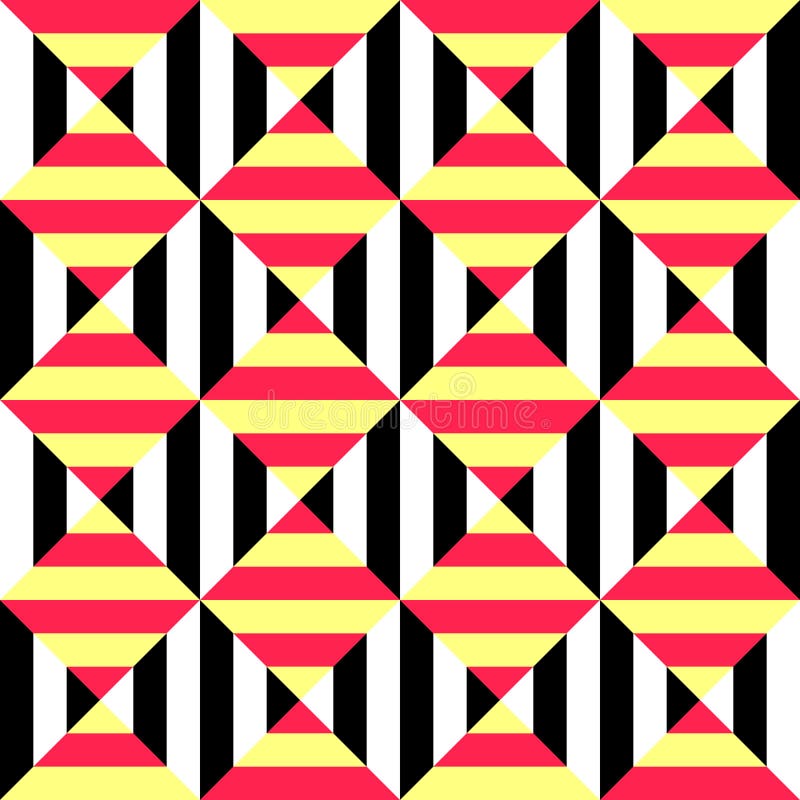 Seamless Geometric Wallpaper Stock Vector - Illustration of checkered ...