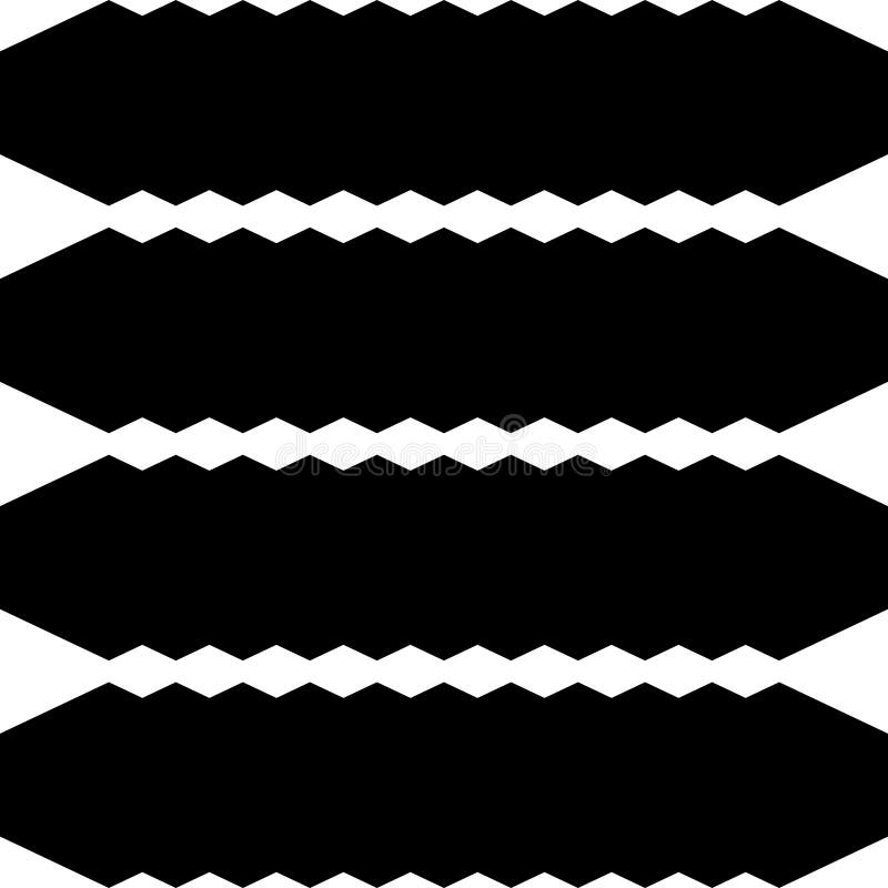 Seamless Geometric Wave Patch Pattern Repeated Design on White ...