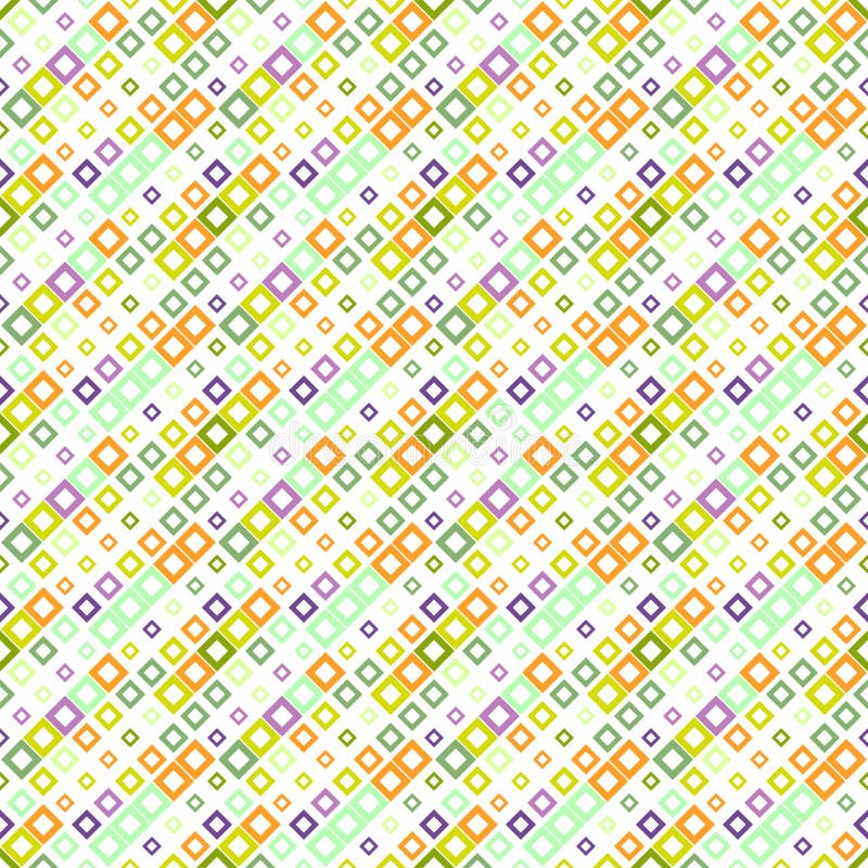 Seamless Geometrical Abstract Square Pattern Background Design Stock