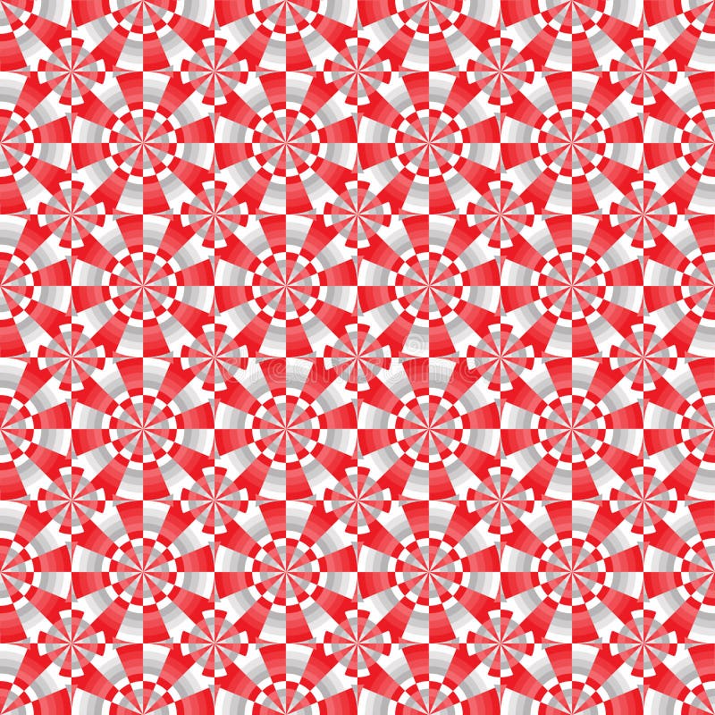 Seamless Geometrical Red, White and Gray Pattern Stock Illustration ...