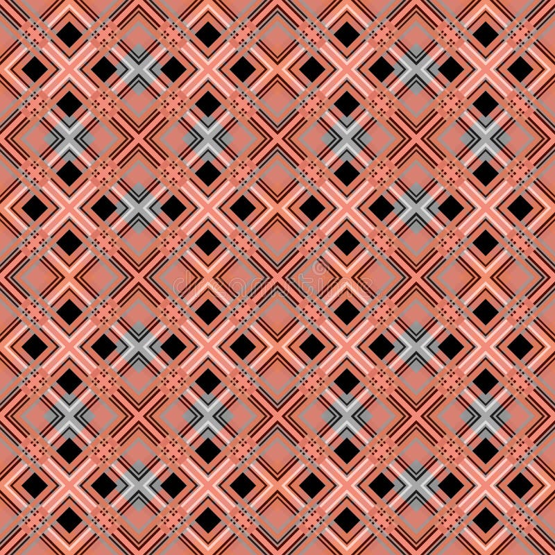 Seamless Geometrical Rhombus Pattern Stock Illustration - Illustration ...