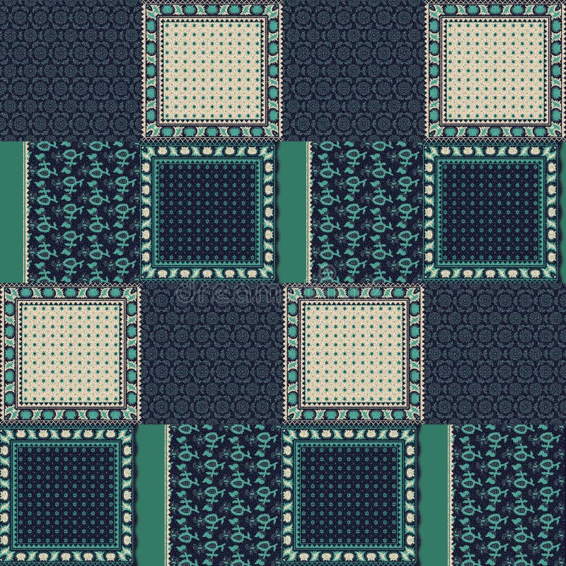 Seamless Geometrical Square Design Background Stock Illustration ...