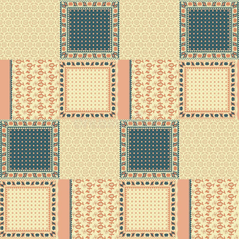 Seamless Geometrical Square Design Background Stock Illustration ...