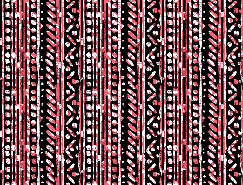 Seamless Geometrical Stripe Design Pattern Stock Illustration ...